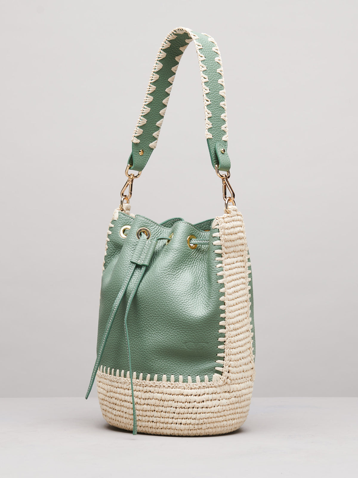 Fanny Grande Menta - Borse fatte a mano - FRP Collection