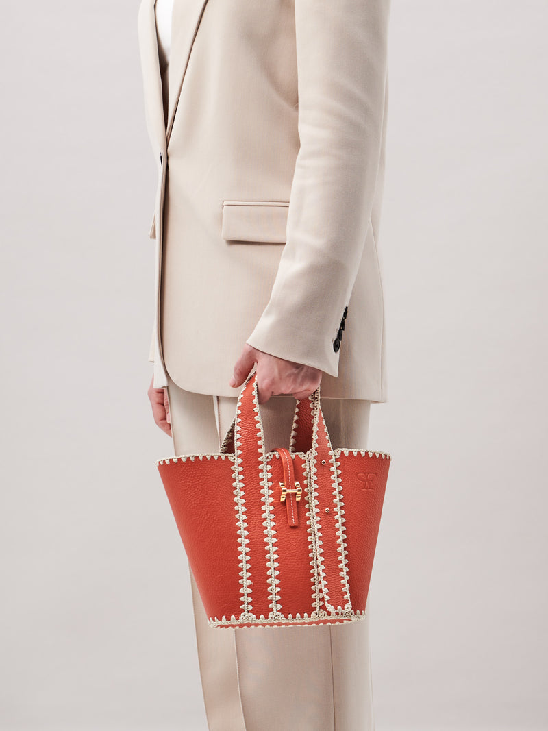Maddalena Papaya - Handmade Bags - FRP Collection
